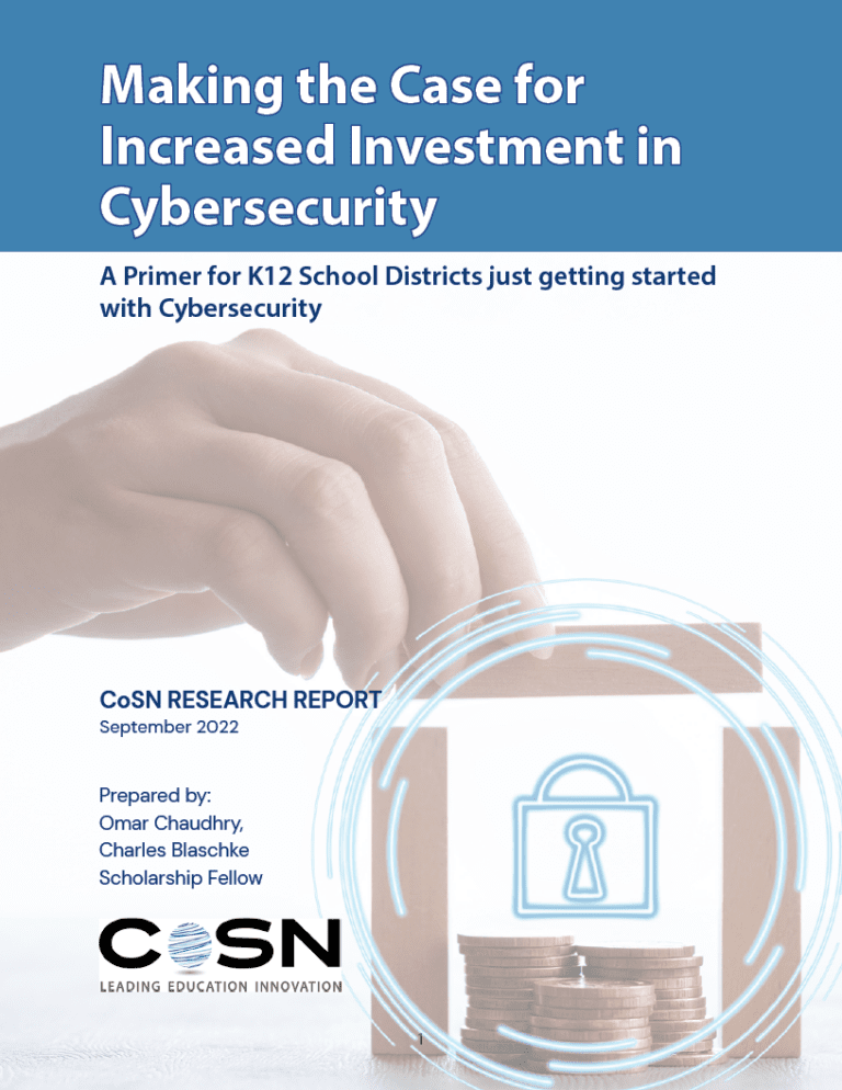 K12 Cybersecurity Primer released by CoSN | CoSN