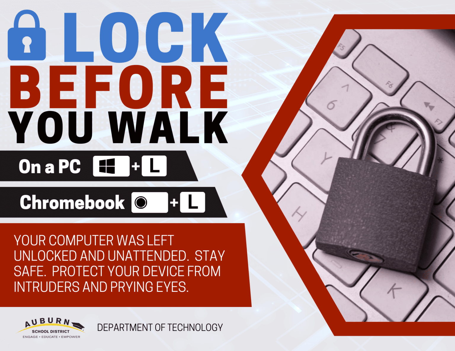 Lock Before You Walk - Secure Workstations and Work Locations | CoSN