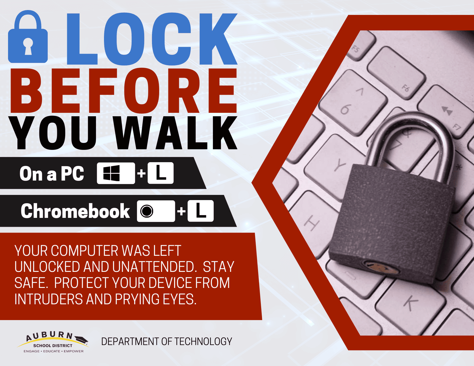 Lock Before You Walk - Secure Workstations and Work Locations | CoSN