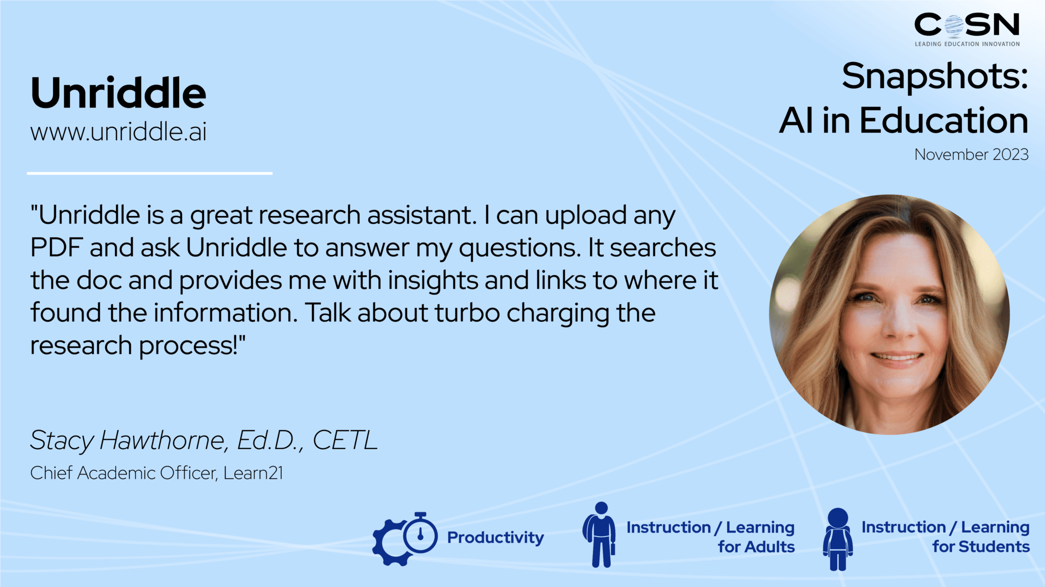 CoSN Snapshots: AI in Education | CoSN