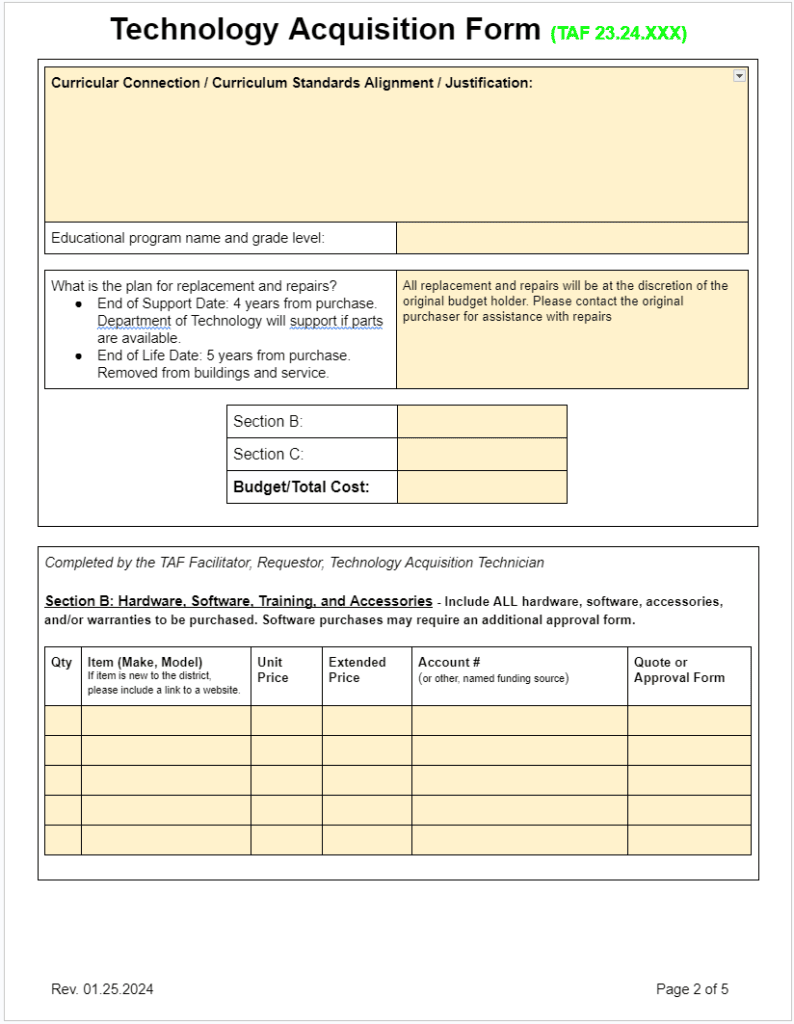 Designing a Technology Acquisition Process | CoSN