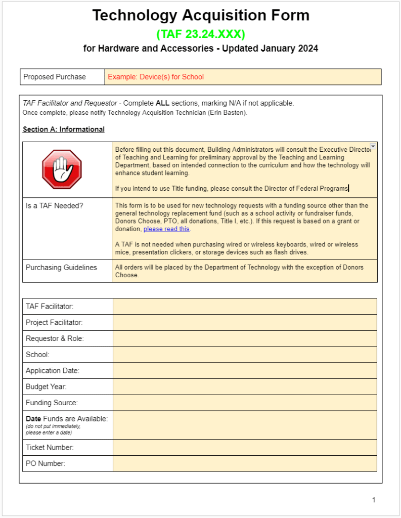 Designing a Technology Acquisition Process | CoSN
